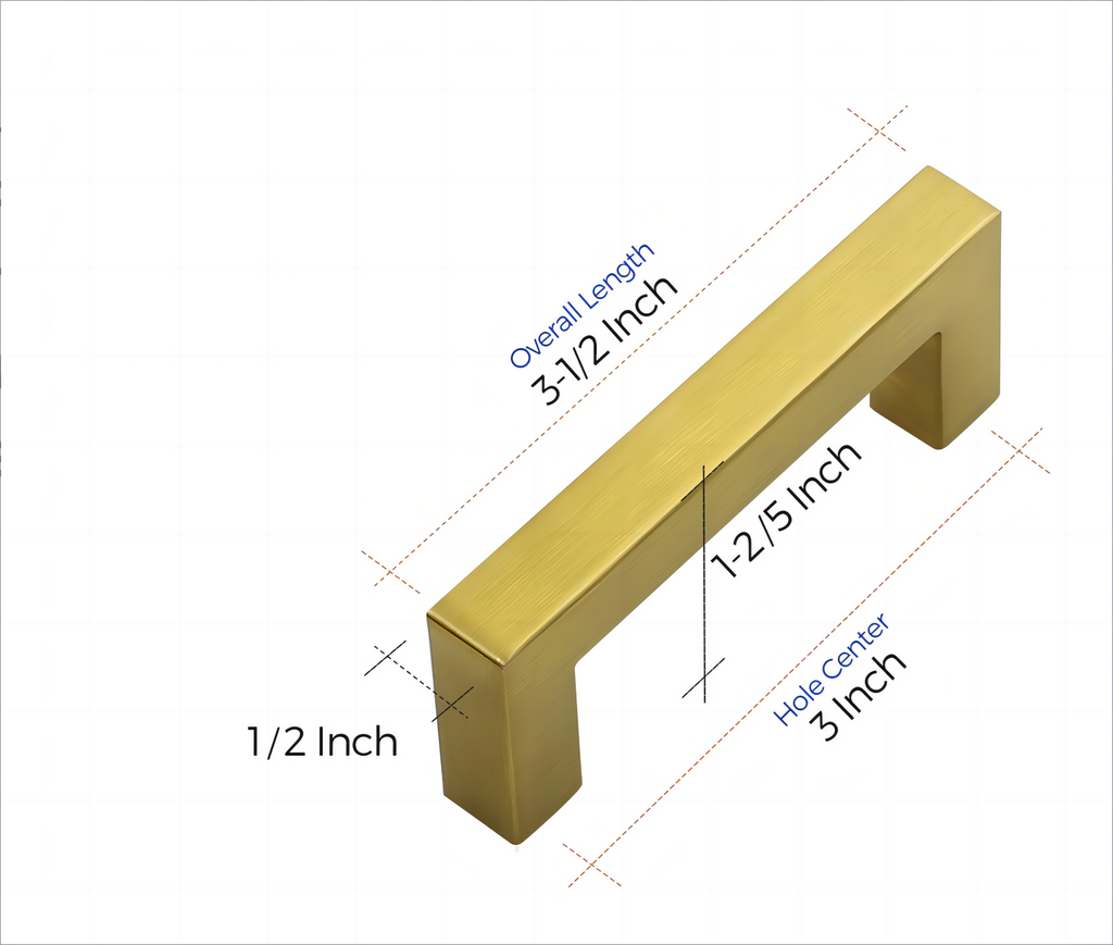 Ravinte Kitchen Square Cabinet Handles Matte Black Cabinet Pulls Black