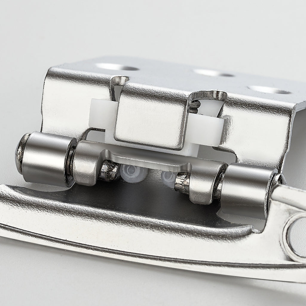 Ravinte 1/2 inch Overlay Cabinet Hinges Polished Chrome Semi-Concealed