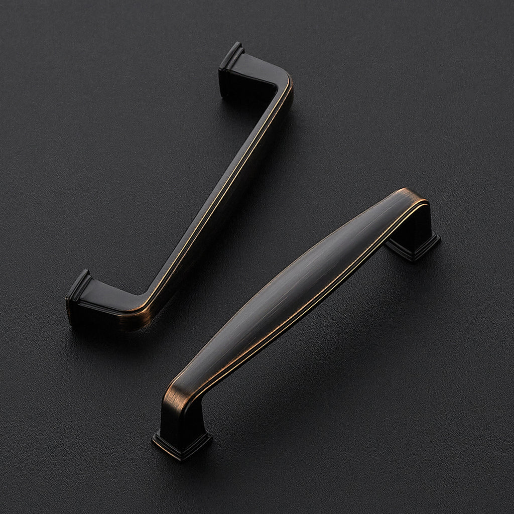 Ravinte Solid 3-3/4 Inch Kitchen Cabinet Handles Matte Black Cabinet P