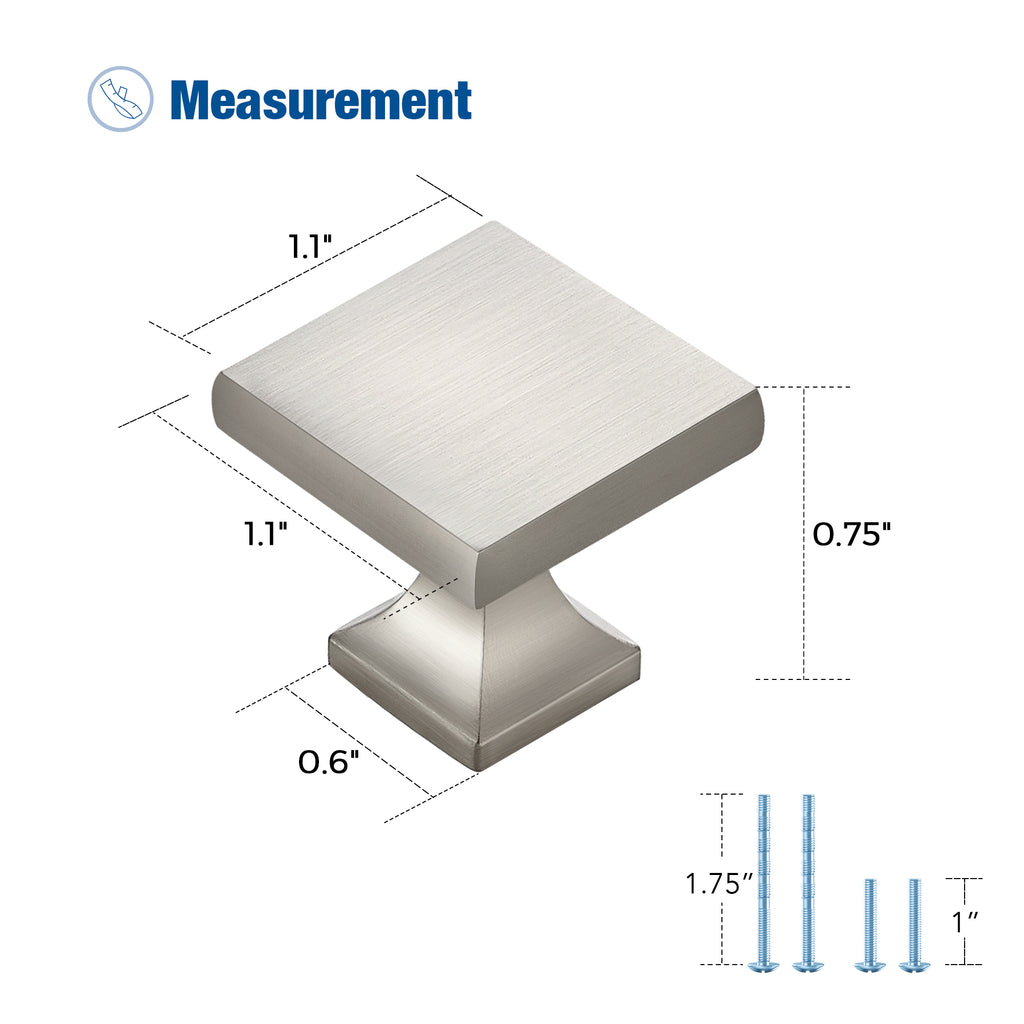 Cabinet Knobs Square Knobs for Cabinets and Drawers Cabinet Hardware K ...